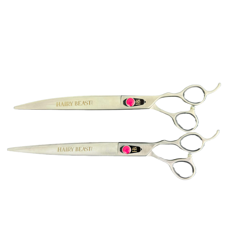 Hairy Beast Sakura 9.0" Straight & Curved Grooming Scissor Set - The ...